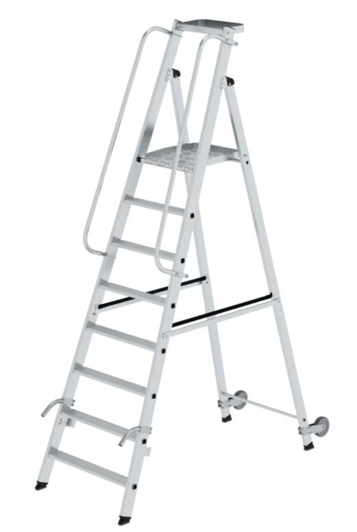 A-type ladder with handrails 3,9 m